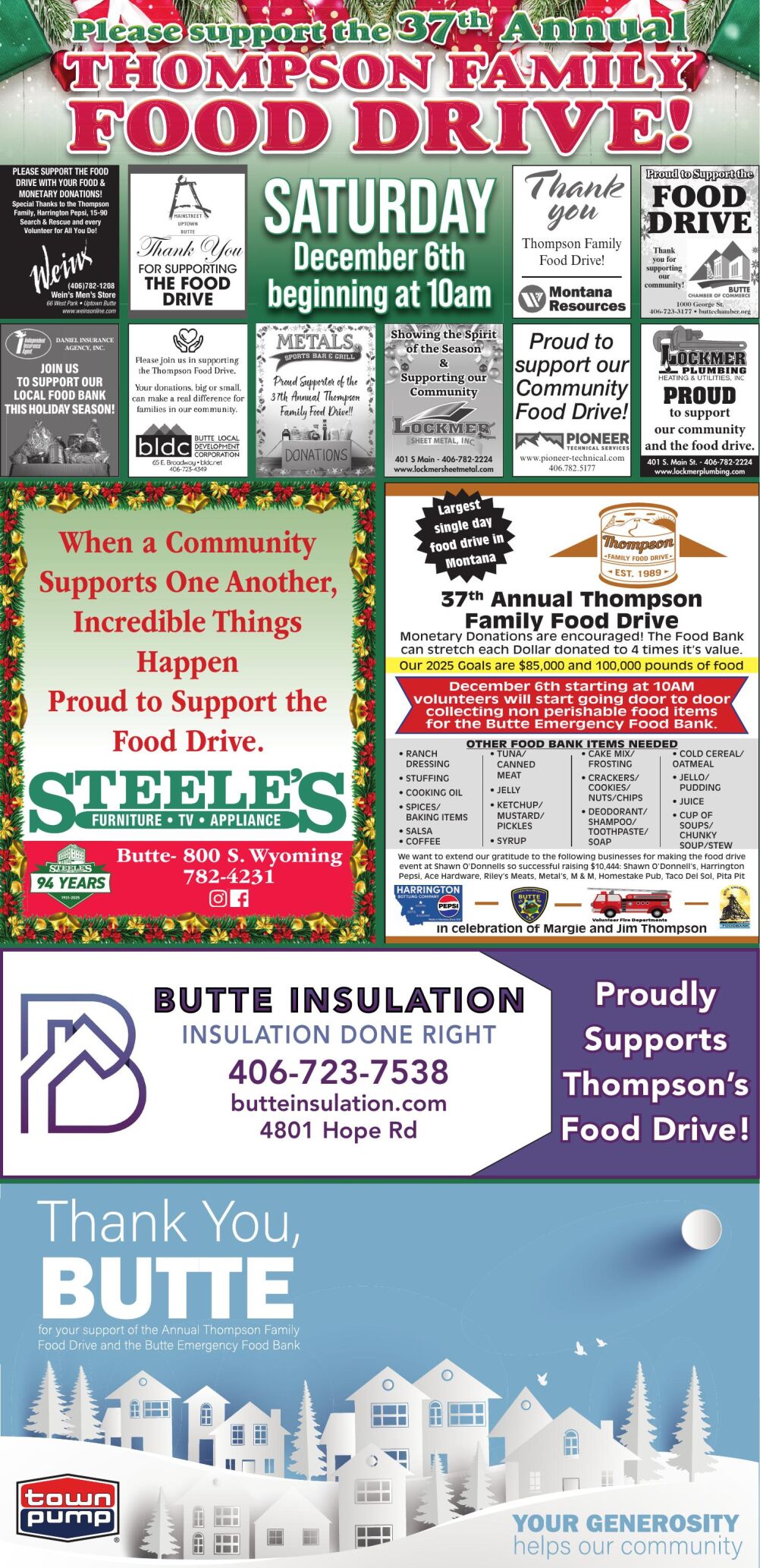 Thompson Food Drive 2025