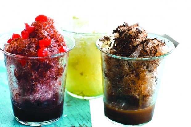 Shaved ice is hot chilly treat