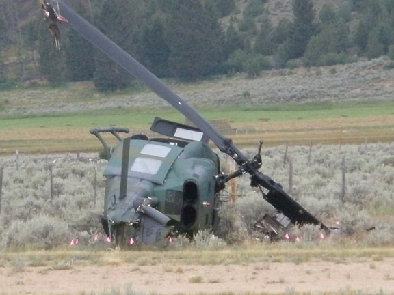 Air Force on site of Wise River helicopter crash
