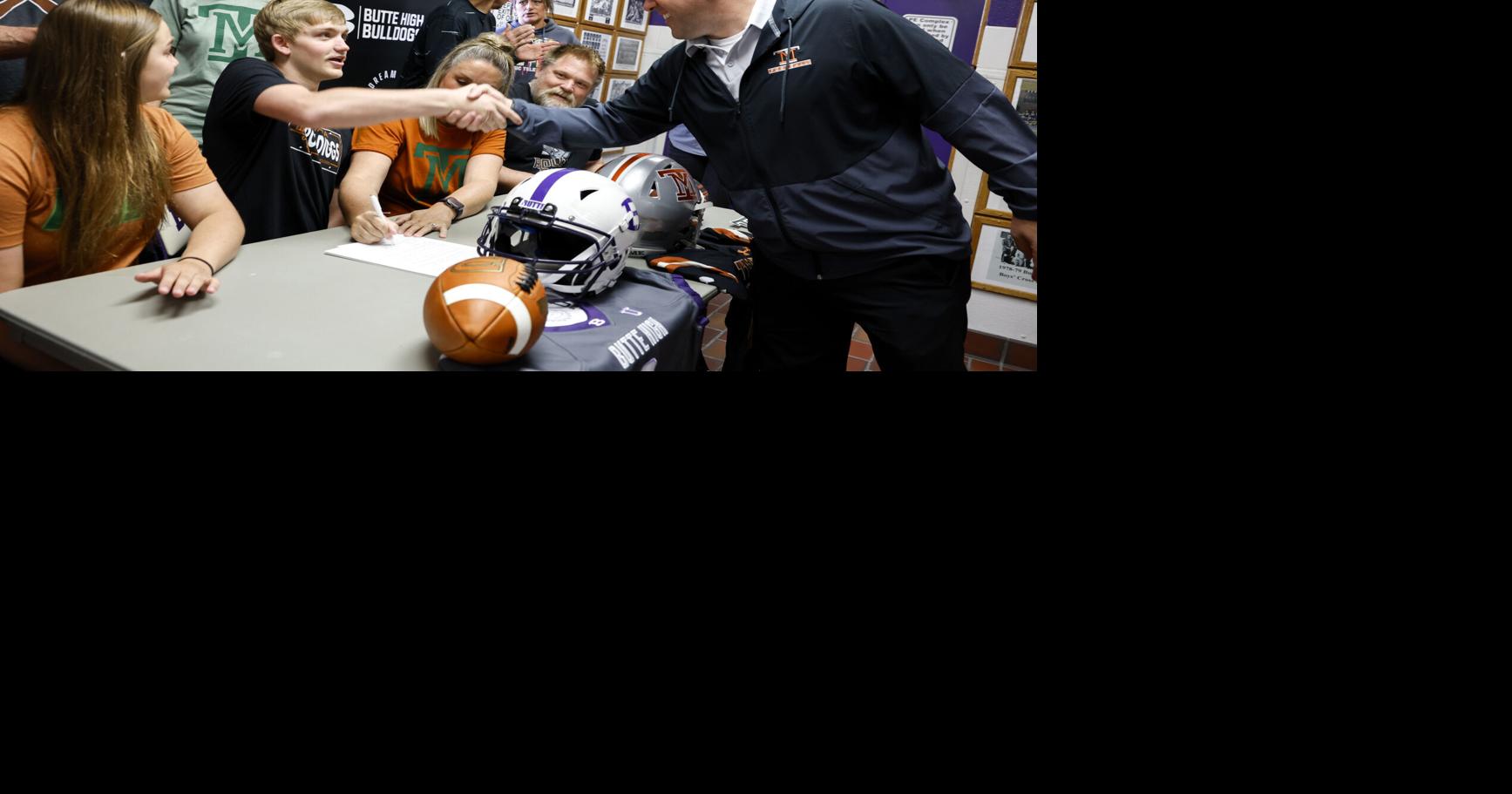 Photos: Bo Demarais signs to play football with Montana Tech