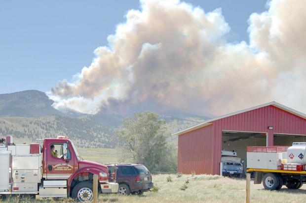 Pony fire still growing