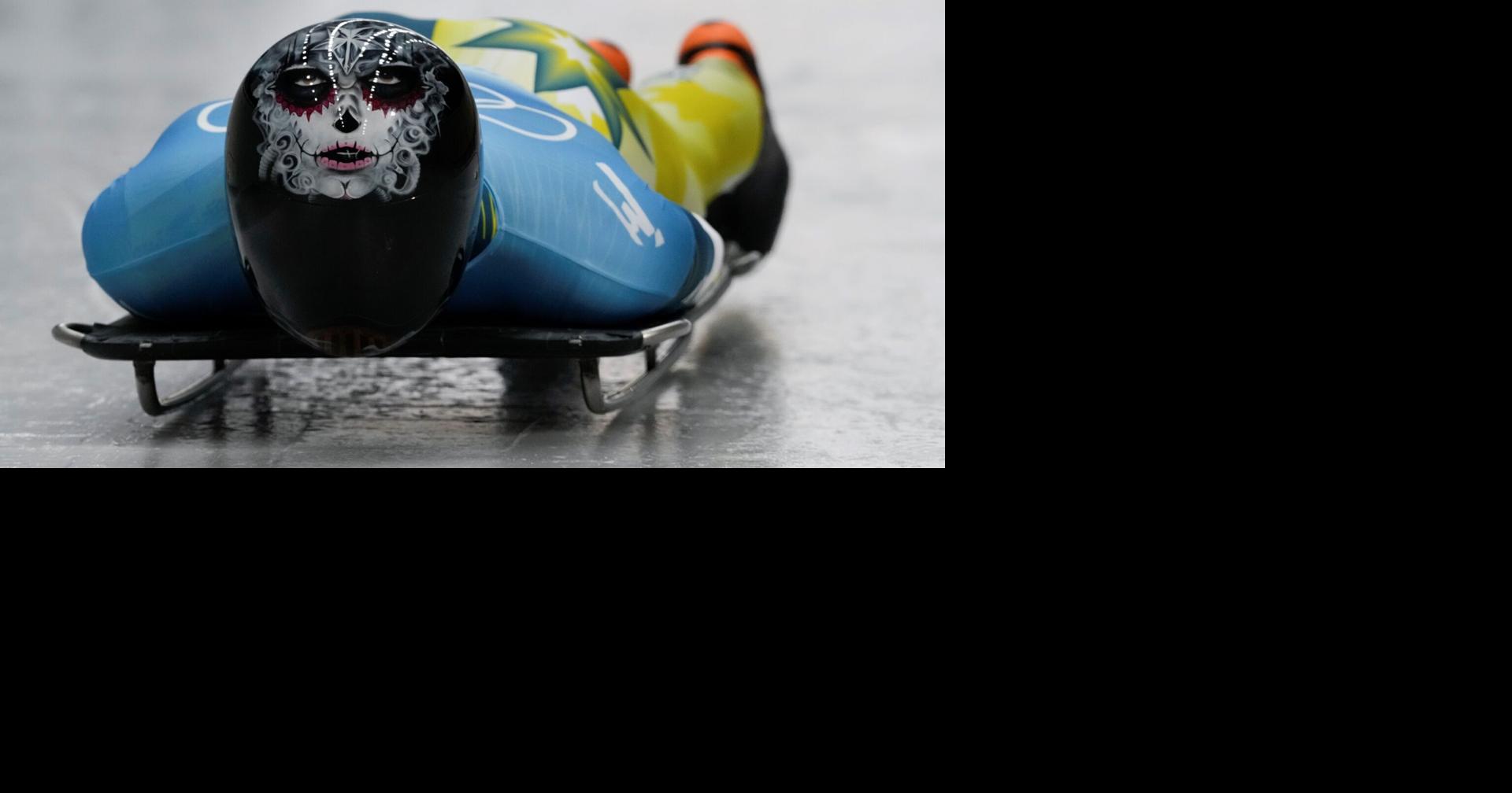 Photos: The wild helmets of the Olympic sport of skeleton