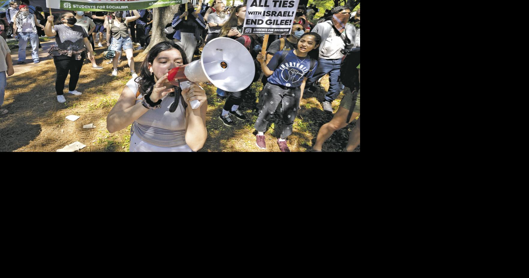 Israel-Hamas war protesters clash with officers at Emory in Atlanta ...