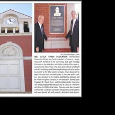 MSU Clock Tower Dedication | Local News | murrayledger.com