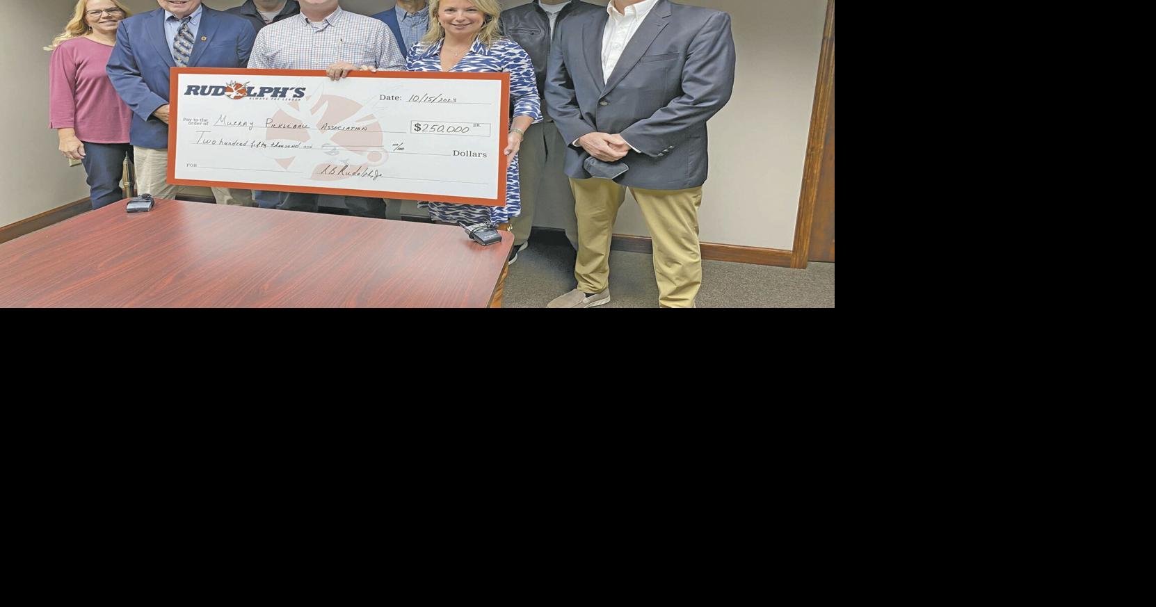 Rudolph Tire donates to pickleball facility | News | murrayledger.com