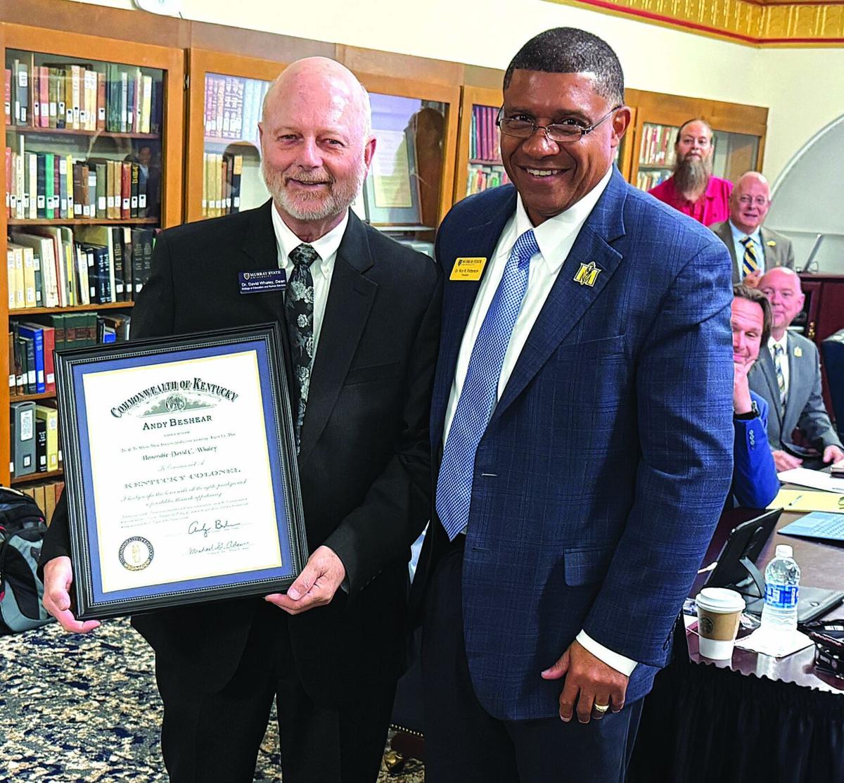 Whaley named Honorary Kentucky Colonel | Local News | murrayledger.com