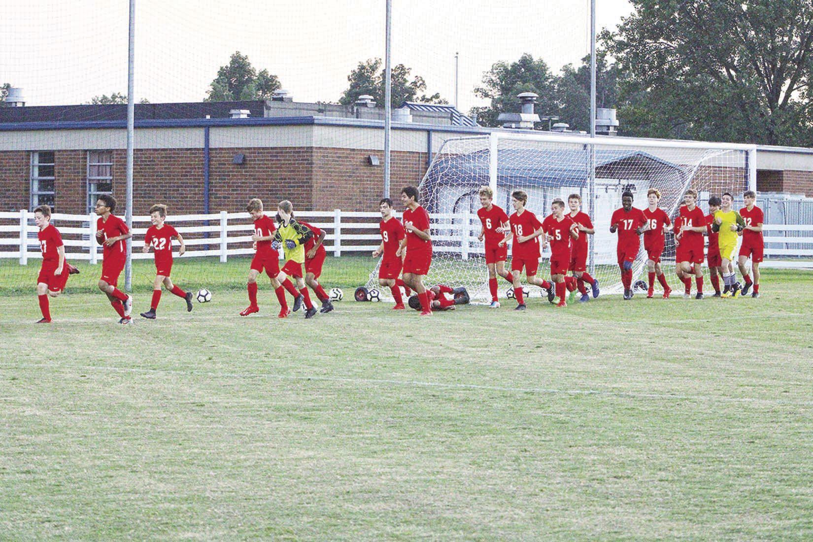 Calloway County junior varsity soccer teams take on Graves County ...