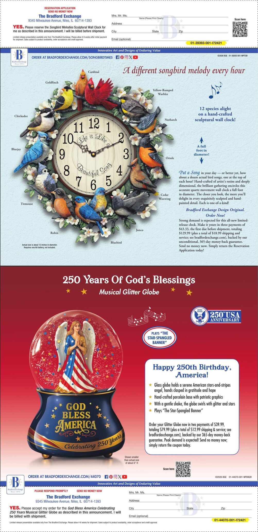 BRADFORD EXCHANGE - MIDWEST LISTS AND MEDIA - Ad from 2026-06-09