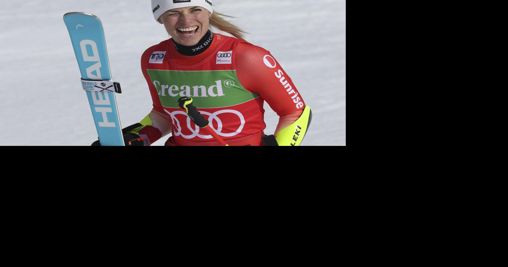Gut-Behrami wins GS, passes Shiffrin for top World Cup spot