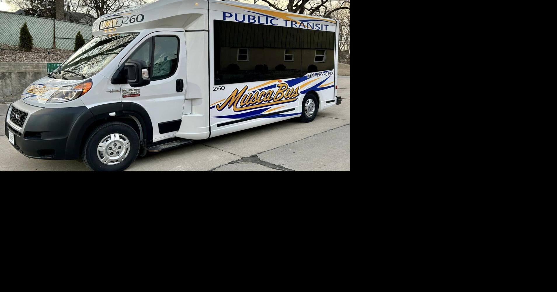 MuscaBus adds two new low-floor buses to fleet this week