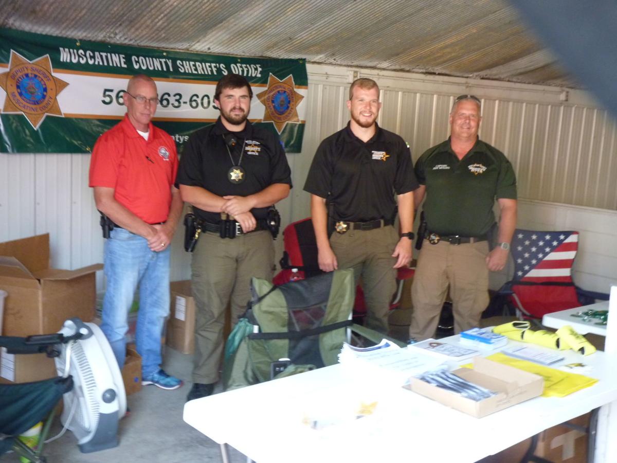 Meeting the public at the Muscatine County Fair