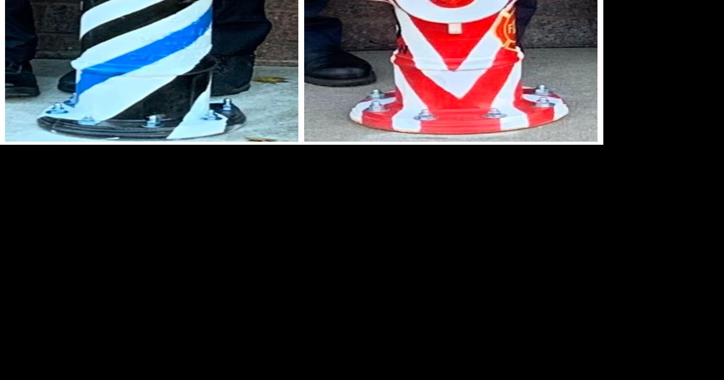 MPW honors local first responders with decorative painted hydrants