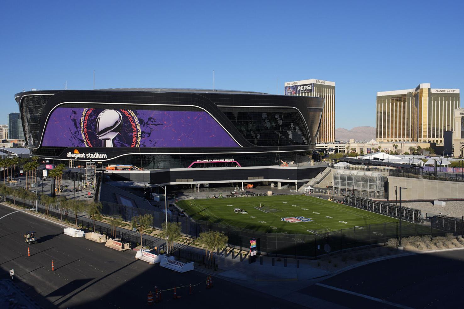 Allegiant Stadium's look takes center stage at Super Bowl