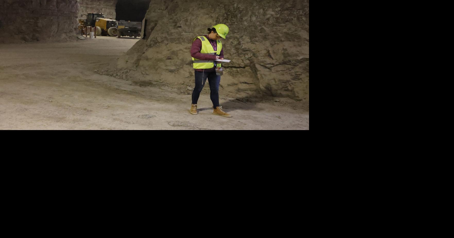 Gretchen Teske explains mining at Linwood Mining & Materials