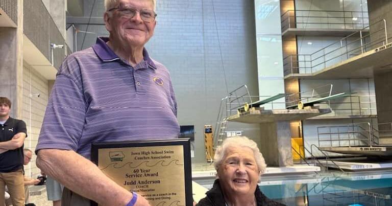 Swimming coach Judd Anderson celebrates award and 60 years of coaching