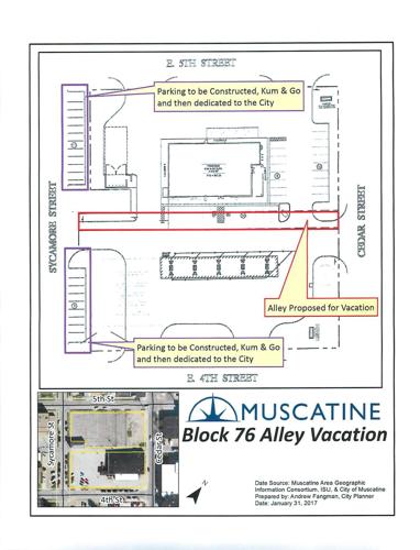 City to vacate alley for relocating store