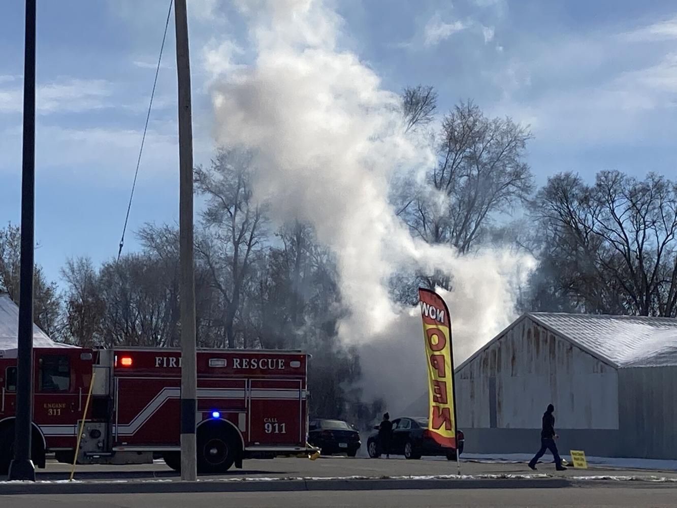 Fire at Muscatine Lumber Tuesday