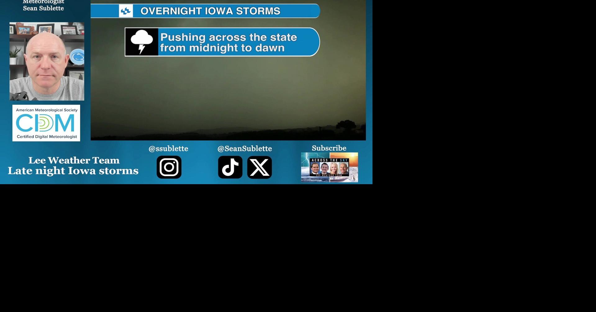 Severe storms, flooding expected across Iowa overnight