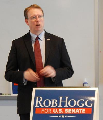 Sen. Hogg visits with locals at MCC