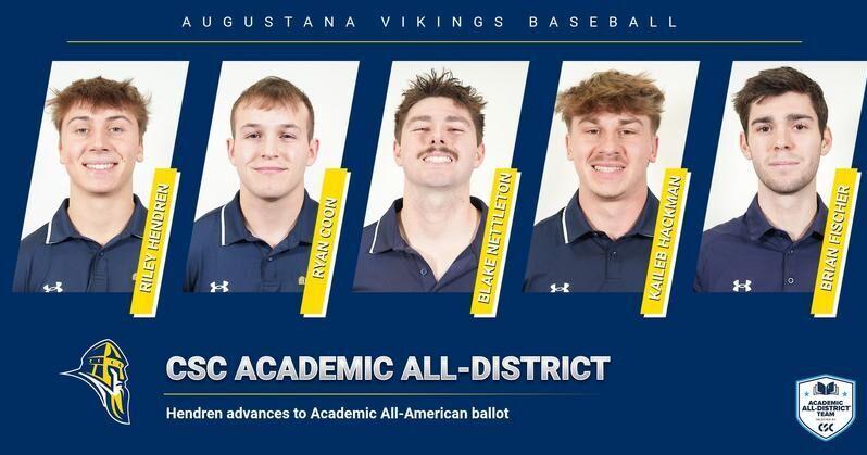 Five Vikings earn CSC Academic All-District baseball honors