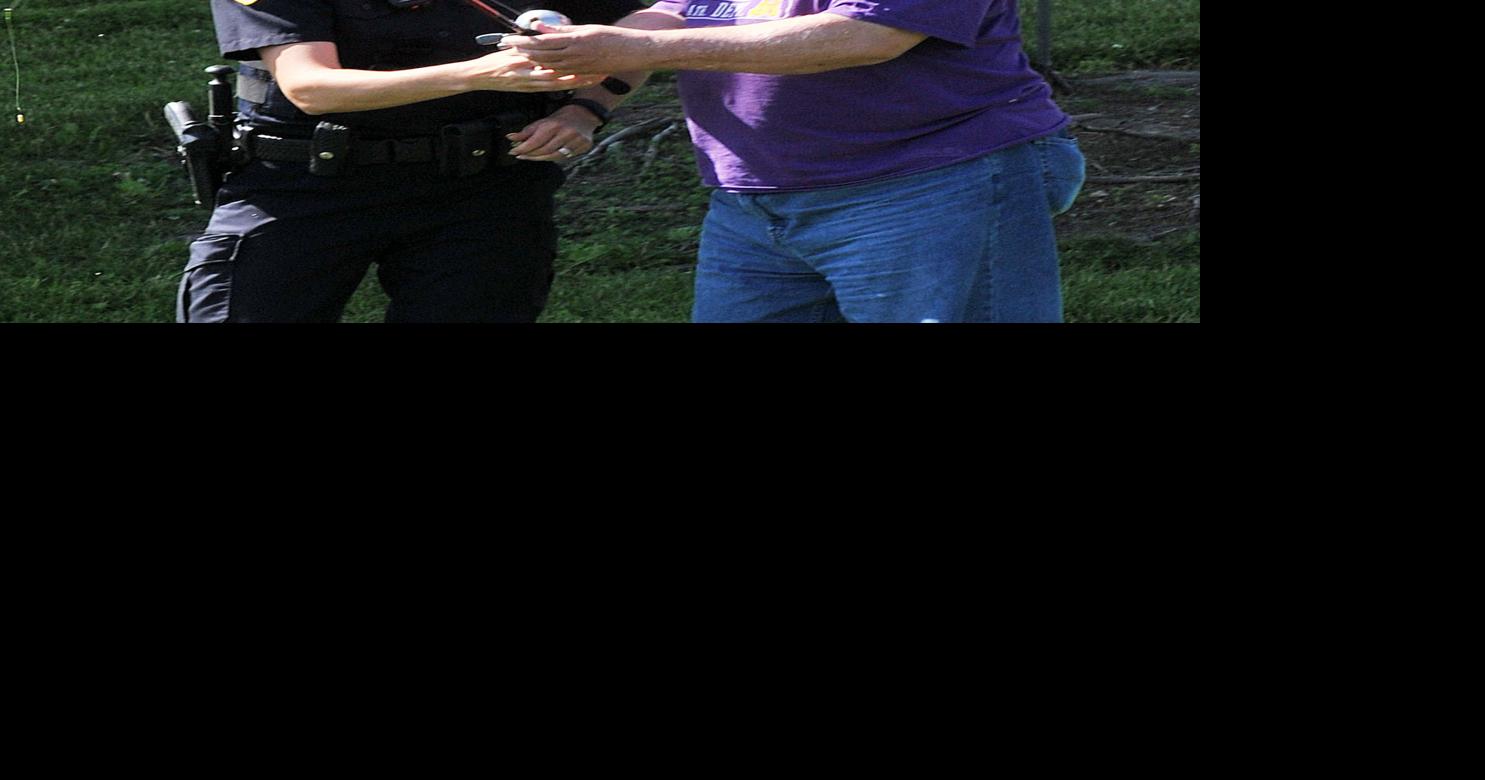 Muscatine Police fish with clients from Optimae Life Services