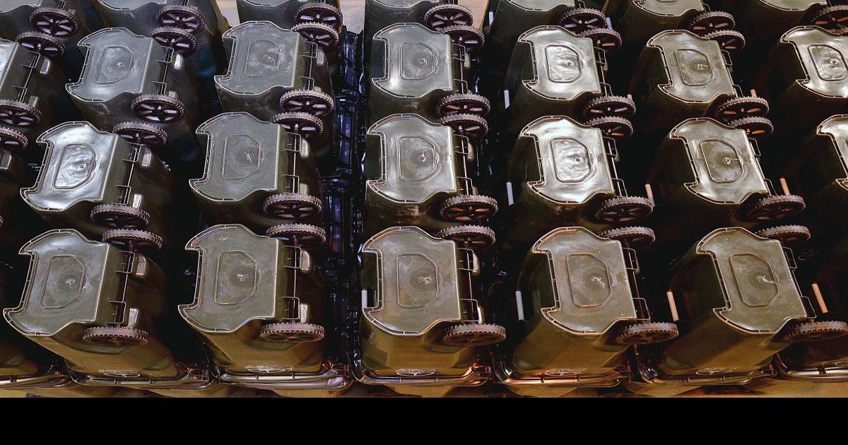 New garbage cans are ready to roll