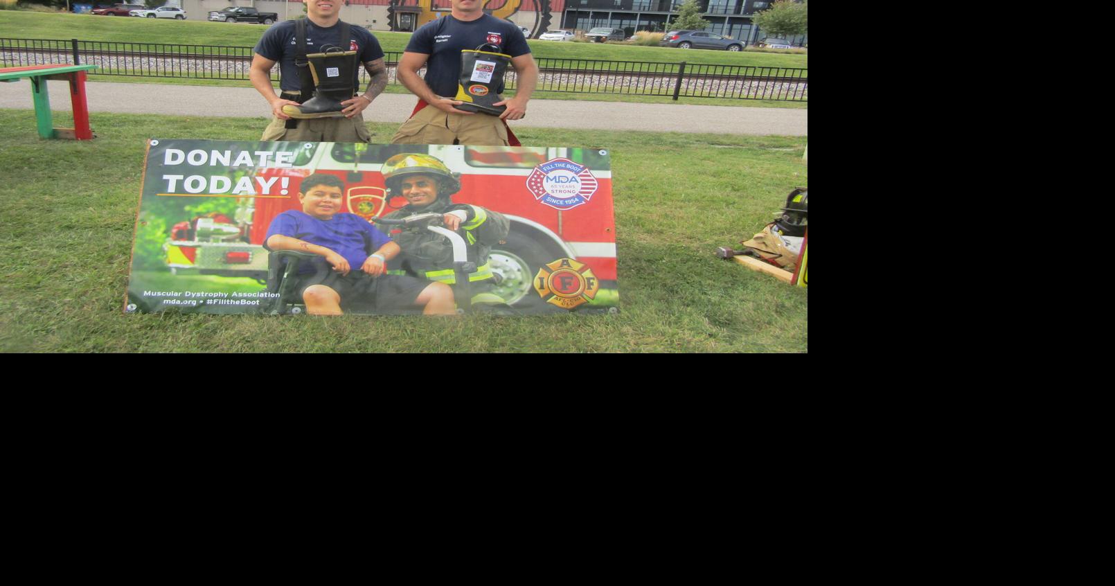Muscatine firefighters kick off MDA Boot Drive