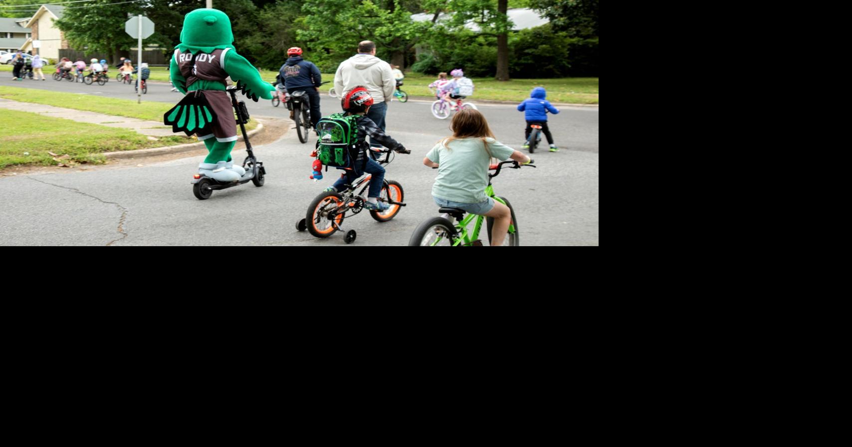 Rowdy the RiverHawk hosts students for 'Walk and Roll' with TPS, CCHS ...