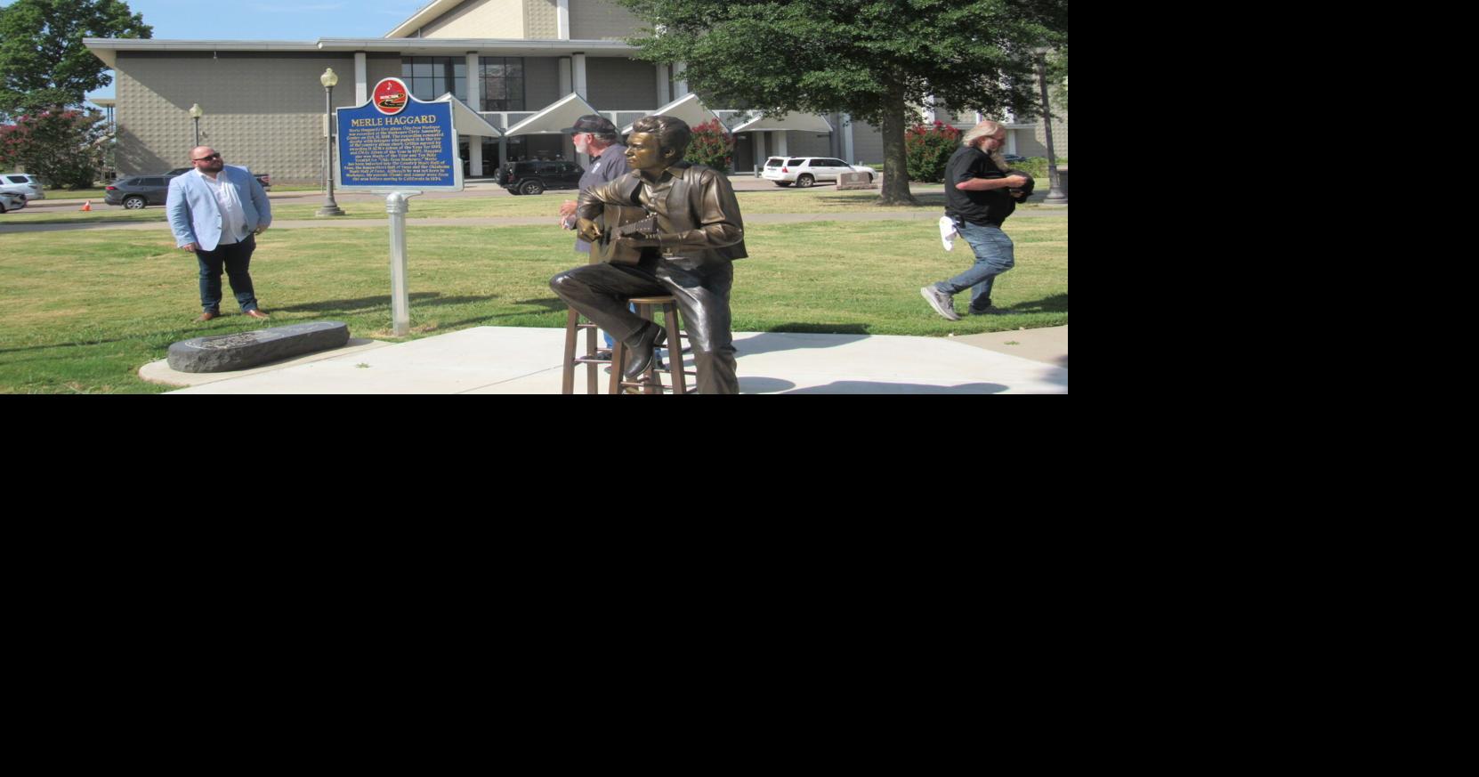 Oklahoma Music Trail Marker unveiled by Merle Haggard statue | News ...