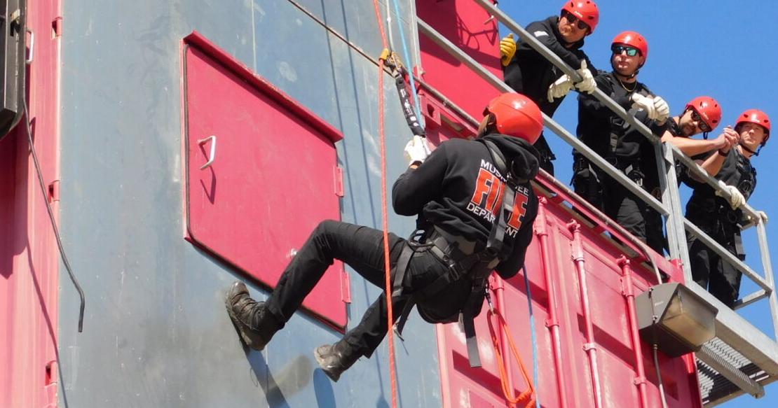 Firefighters learn the ropes during rescue course | News ...