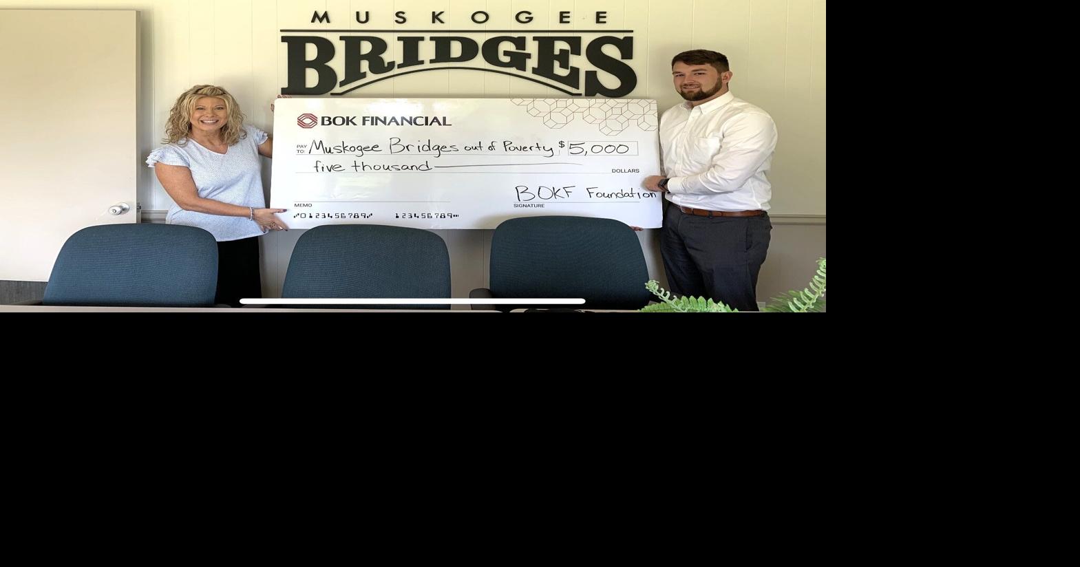 Muskogee Bridges Out of Poverty receives $5,000 donation from Bank of ...