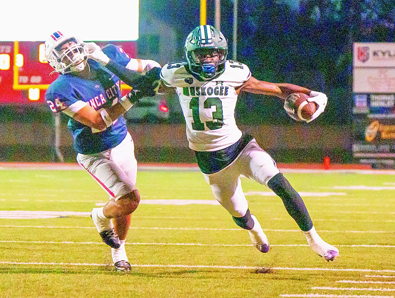 FOOTBALL: Roughers, Condict get first win with rout of Ponca City ...