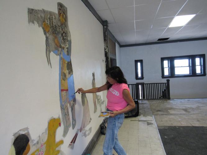 Native artist Dana Tiger restoring historic murals | News ...