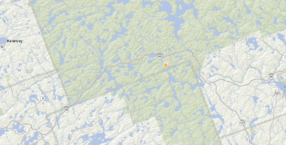 Wildfire in Algonquin Park off Highway 60 doubles in size before ...
