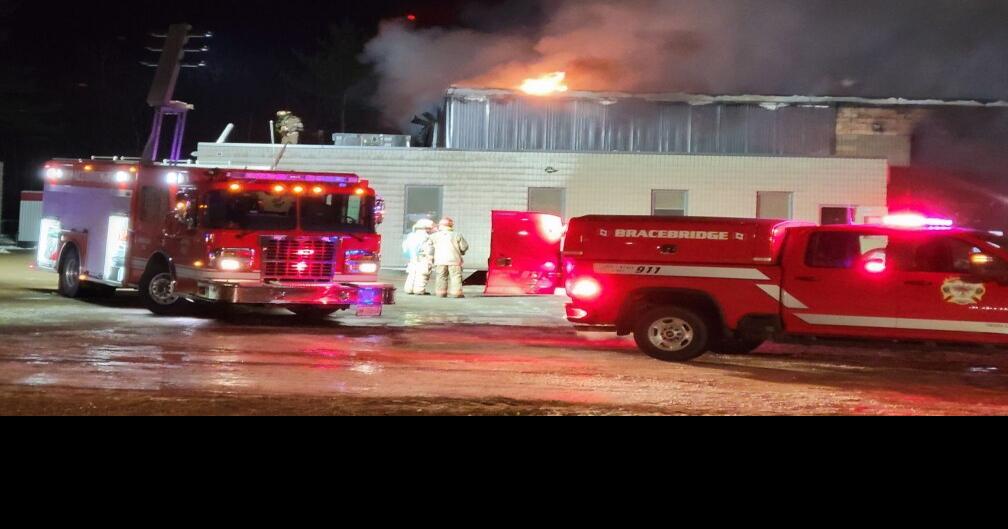 Structure fire reported at Bracebridge Fowler Construction site