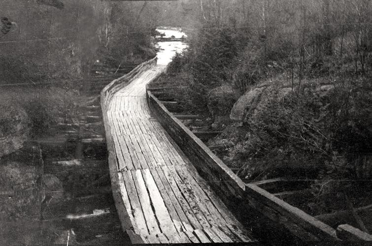 Hawk Lake Log Chute, an important part of Haliburton heritage