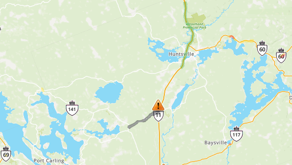 Highway 141 Utterson reopens both directions following collision