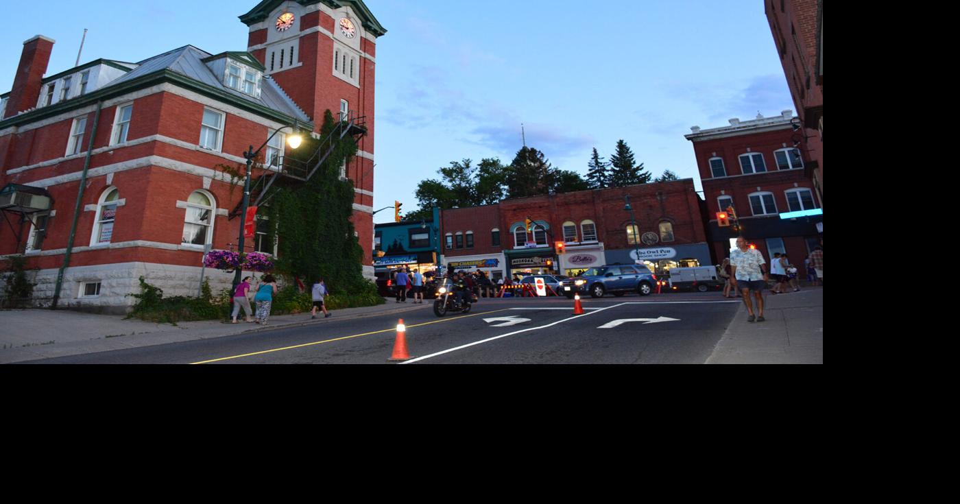 Historic clock tower sits silently in downtown Bracebridge