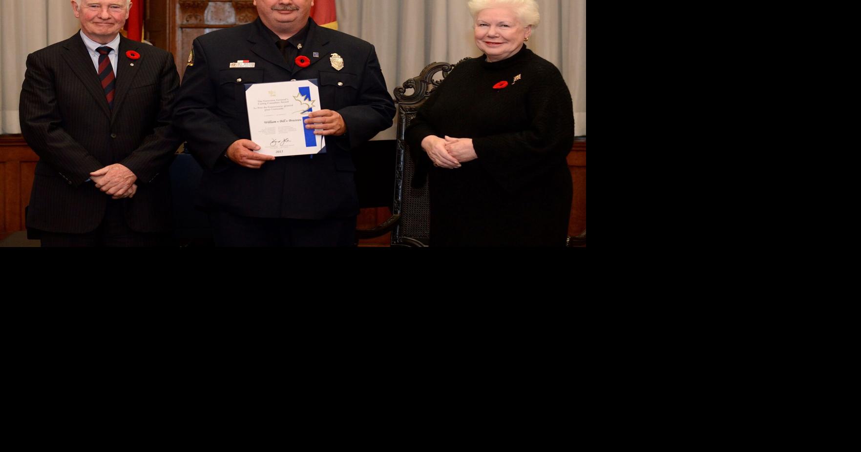 Firefighter receives Caring Canadian Award