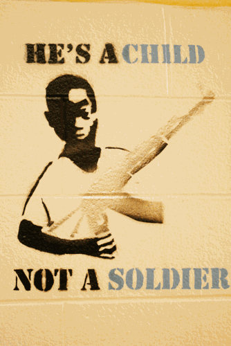 Students use graffiti as social statement