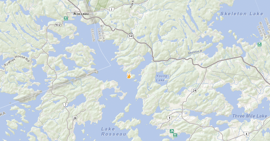 Wildfire on shores of Lake Rosseau out same day it started, says ...