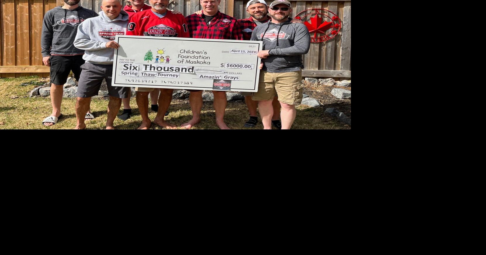 Gravenhurst adult hockey team raises $6K for children's foundation