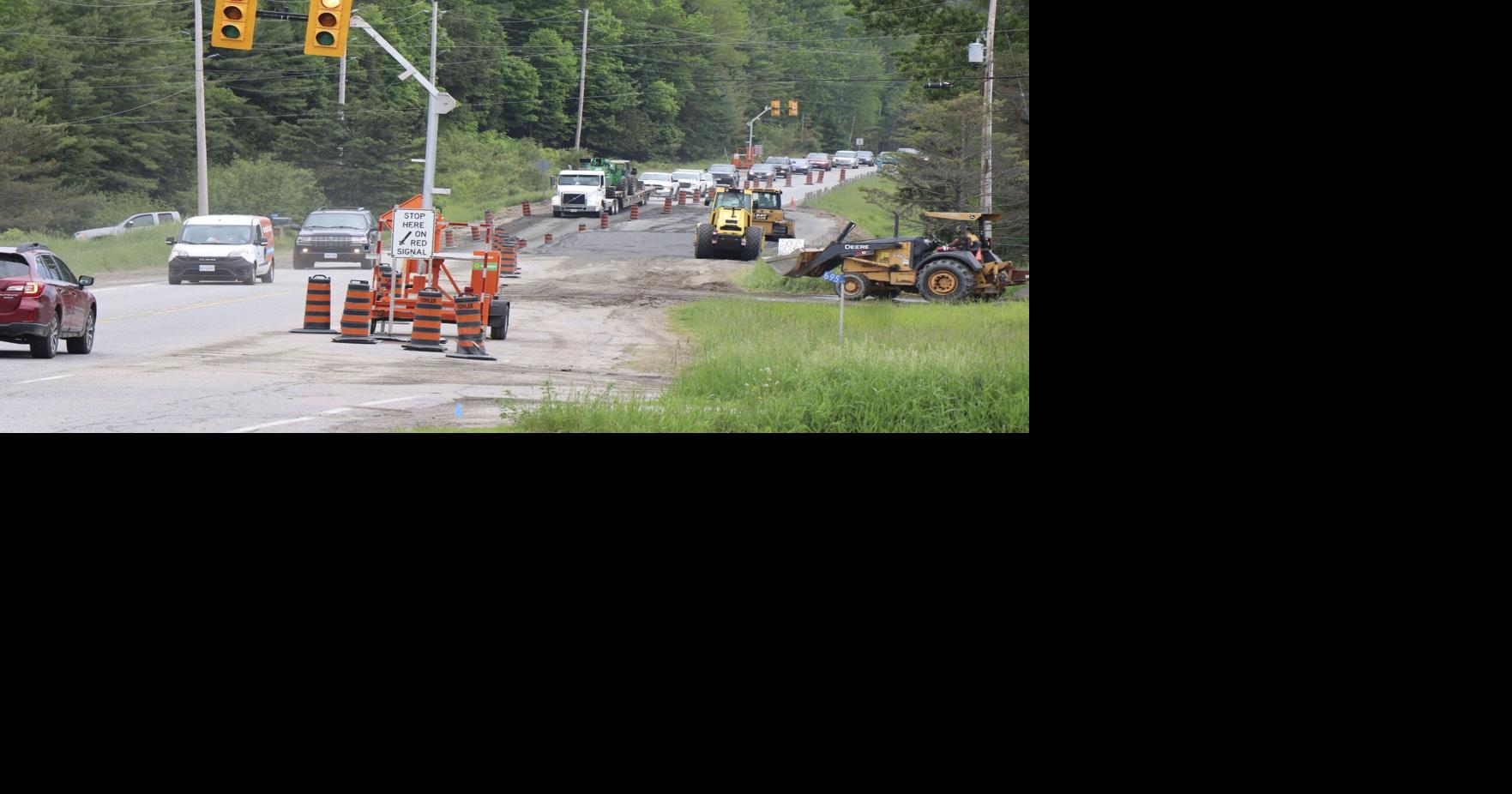 WHAT'S GOING ON HERE? Highway 118 West in Bracebridge