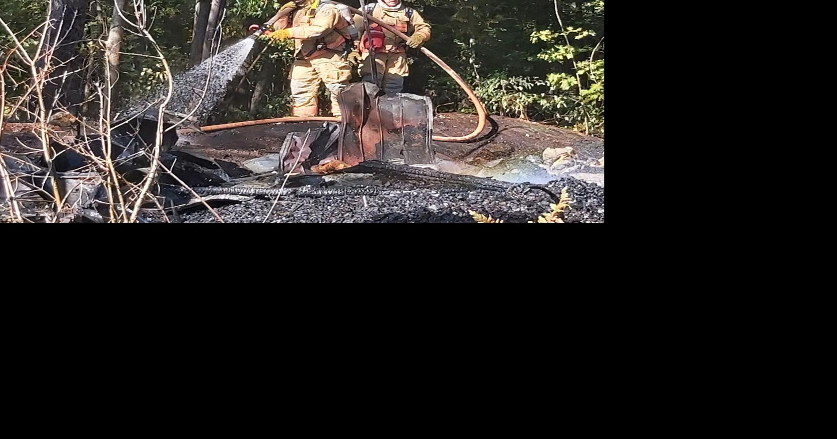 Structure fire off Trethewey Falls Road, Bracebridge