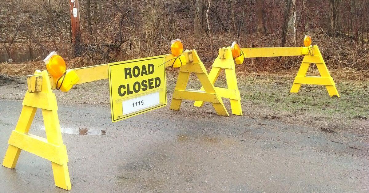 Flooding causes road closure on Severn River Road East in Gravenhurst