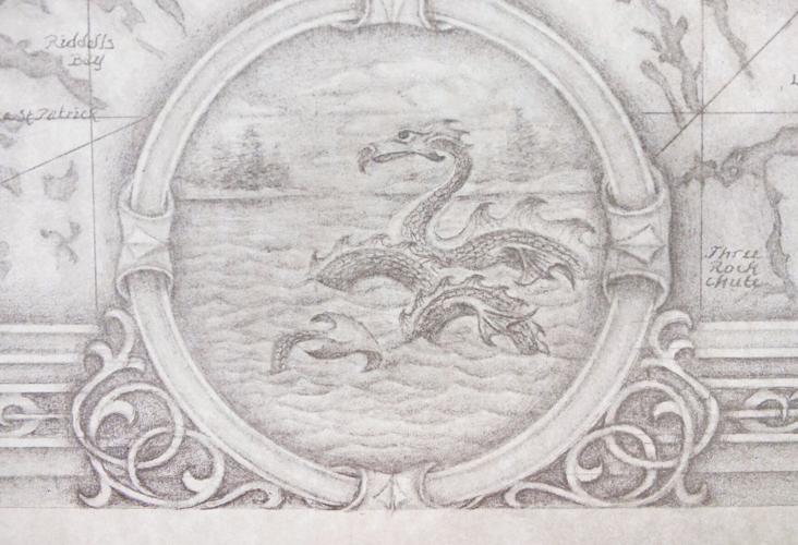 Kahshe Laker cottager creates graphite maps of Muskoka lakes