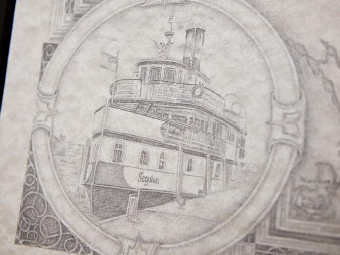 Kahshe Laker cottager creates graphite maps of Muskoka lakes