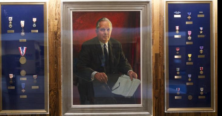 April 14: James Earl Rudder's military medals find home in Rudder Tower ...