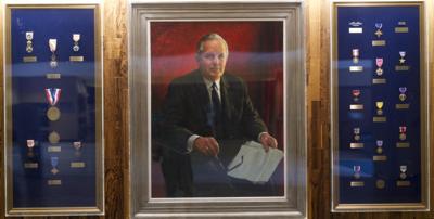 April 14: James Earl Rudder's military medals find home in Rudder Tower ...