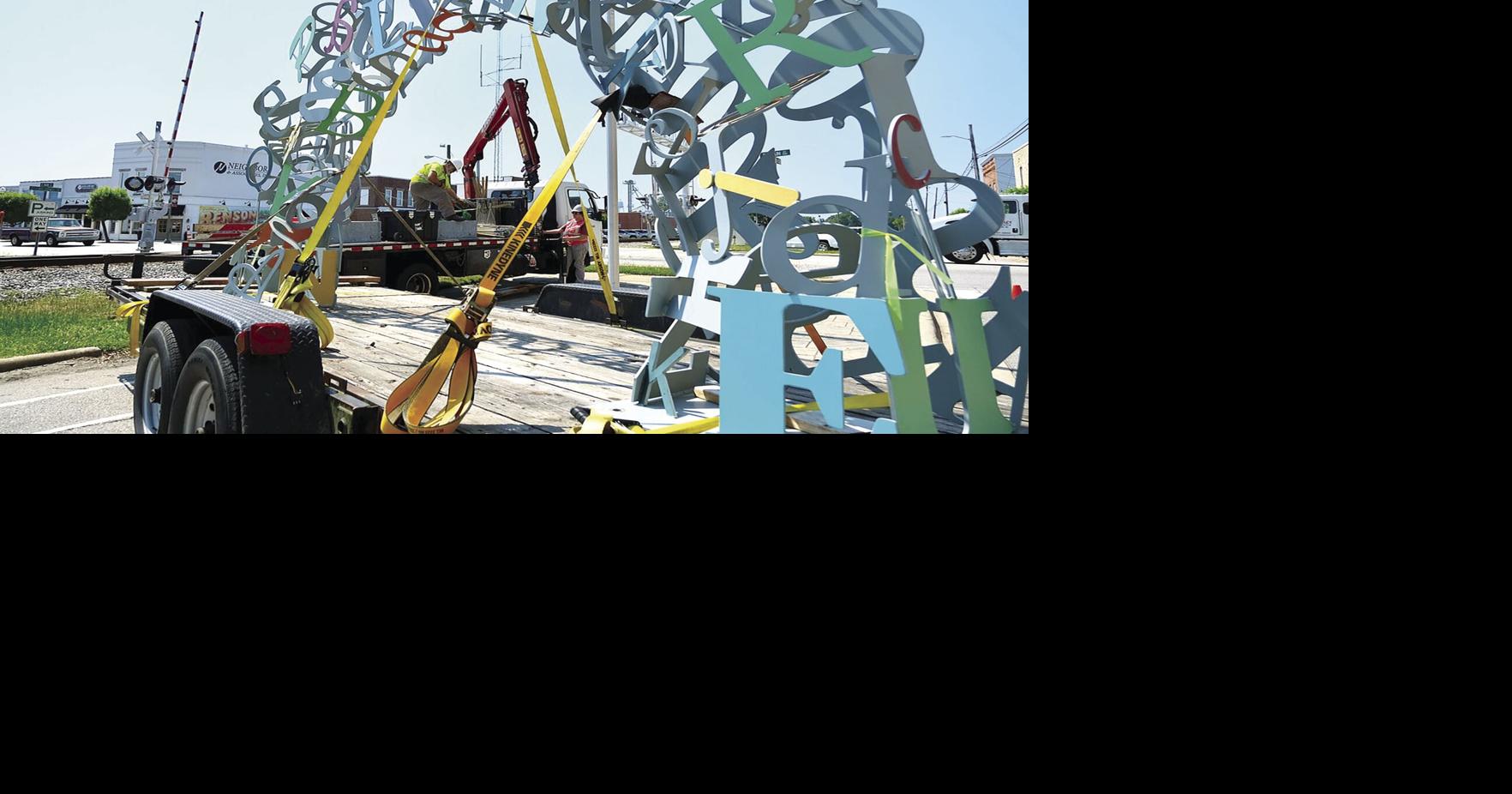 ‘Jumble Arch’ sculpture installed at Benson library | Arts ...